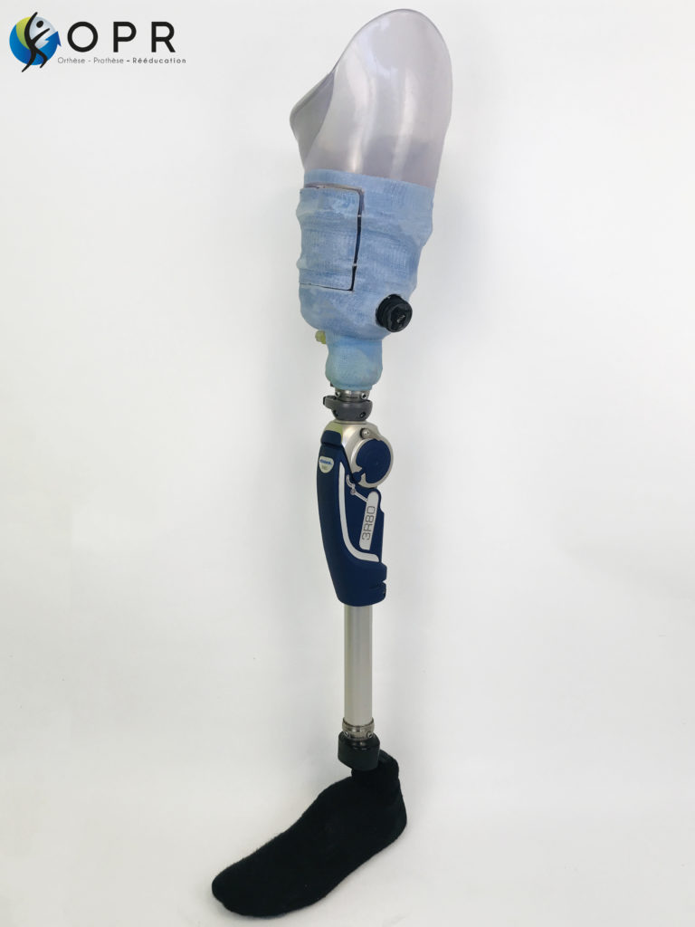 Système BOA sur une prothèse fémorale (de cuisse) test (35-50)
