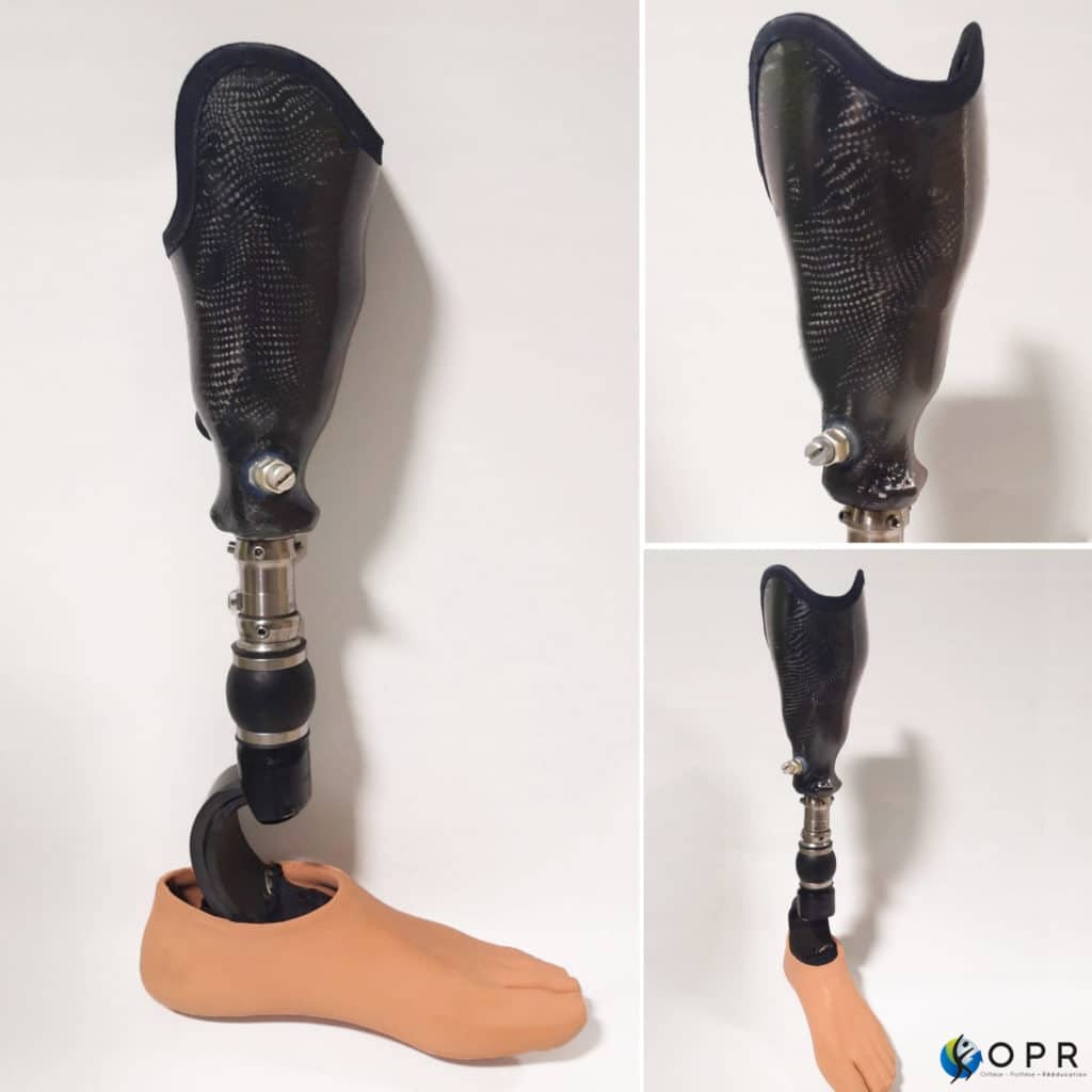 prothèse pour amputation de jambe en carbone pour le tibia sans mousse ...