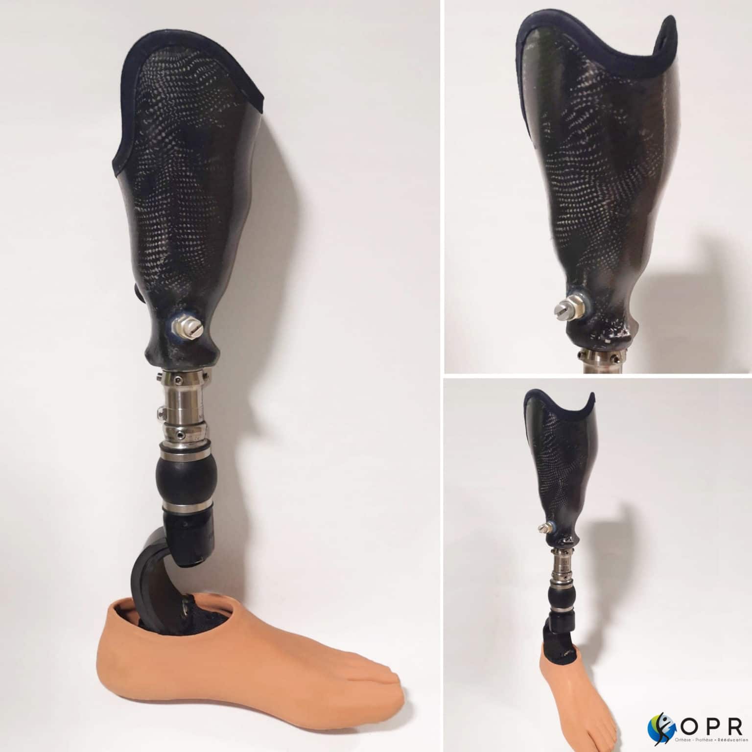 prothèse pour amputation de jambe en carbone pour le tibia sans mousse ...