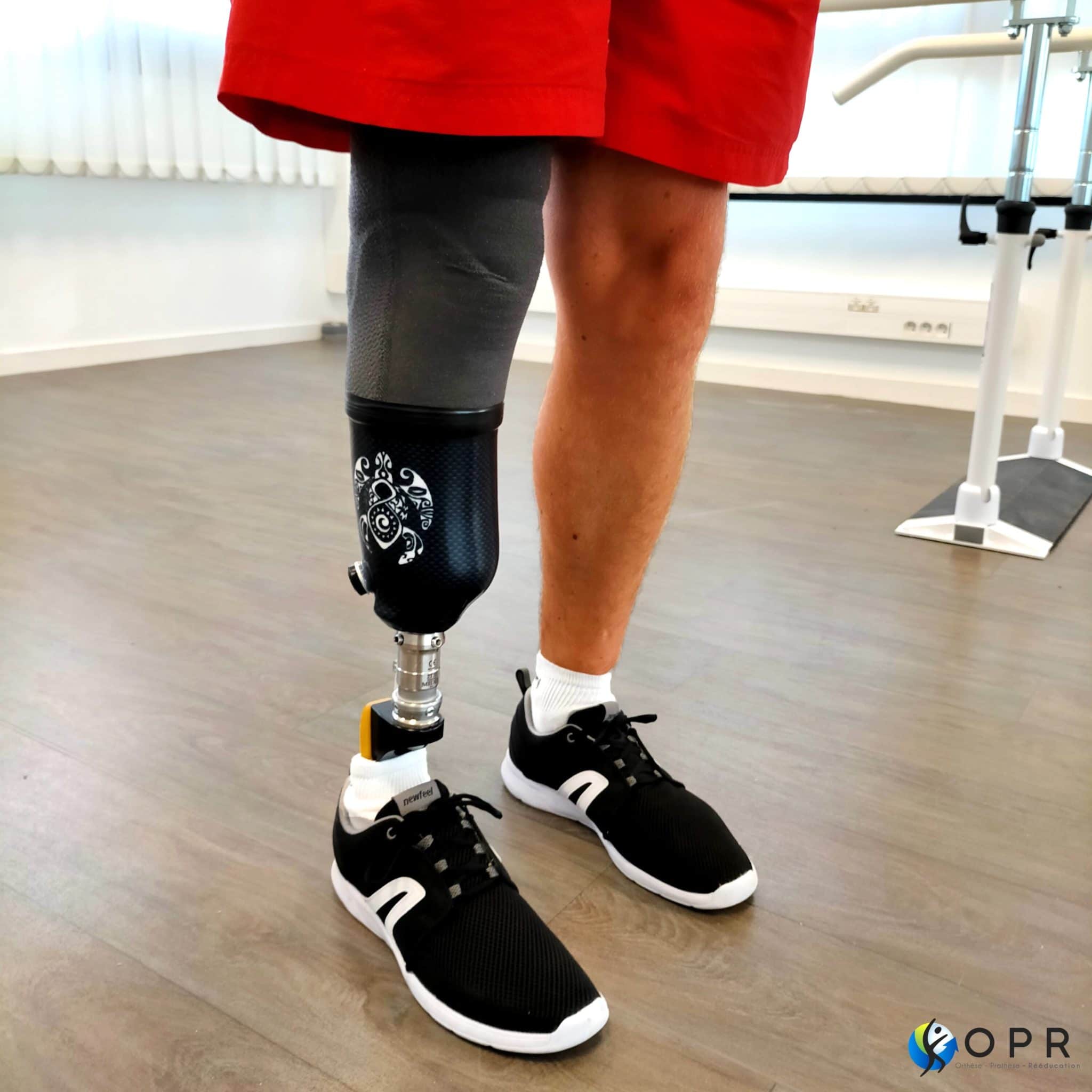 Prothèse tibiale, fabrication et adaptation : OPR Bretagne & Normandie