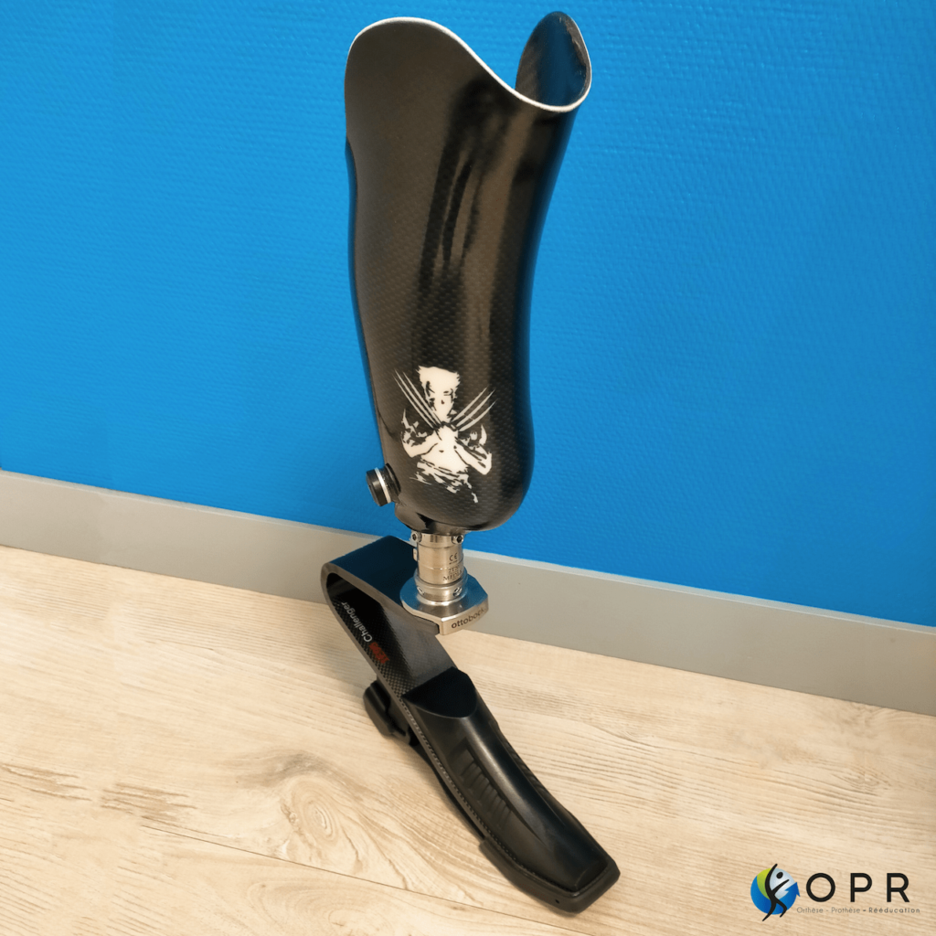 Prothèse tibiale, fabrication et adaptation : OPR Bretagne & Normandie